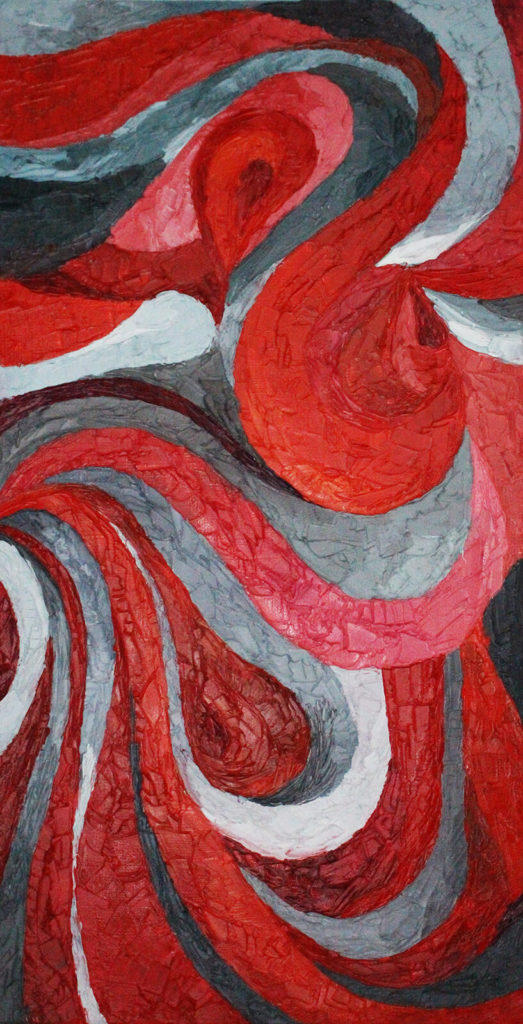 Czerwony obraz do lokalu - Moje Projektowanie